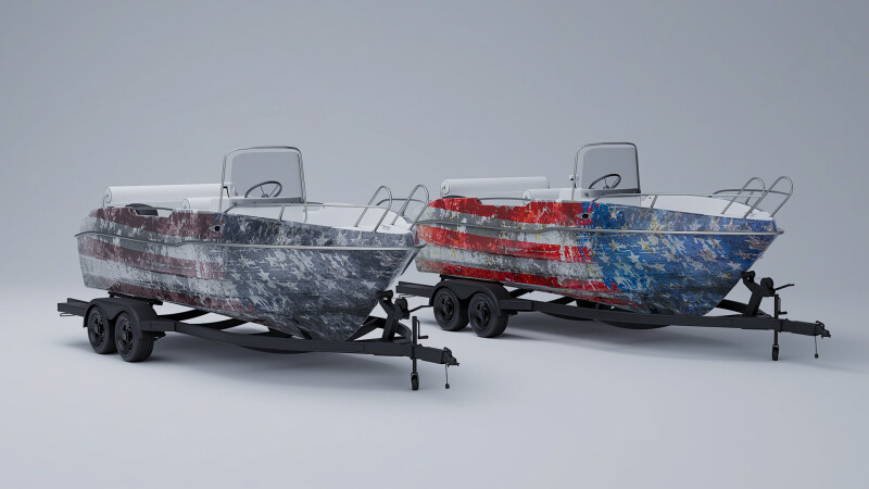 American Flag Boat Wrap USA Flag Boat Wrap, US Flag Boat Vinyl, US